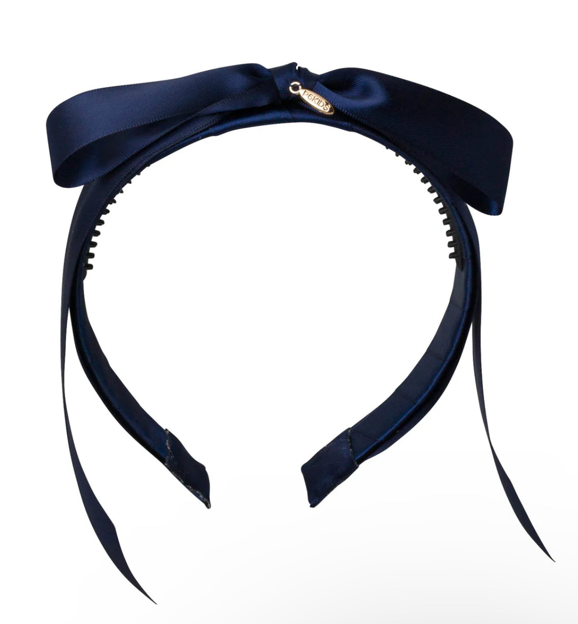 Matilda Satin Headband - Navy – Coketass